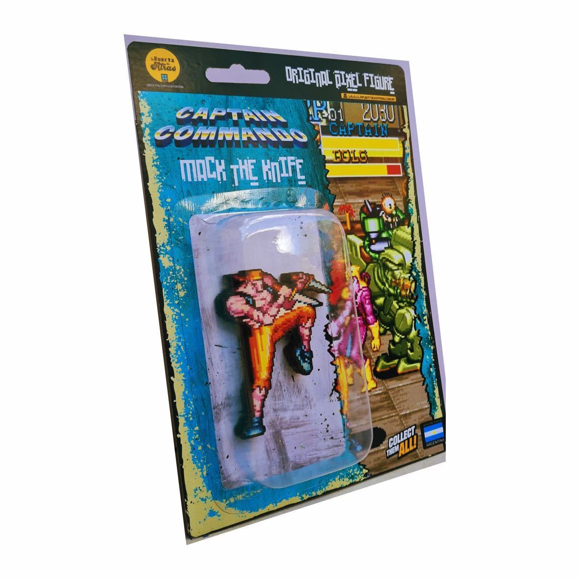 Figura Pixel de acción MACK CAPTAIN COMMANDO - La Puerta de Atrás